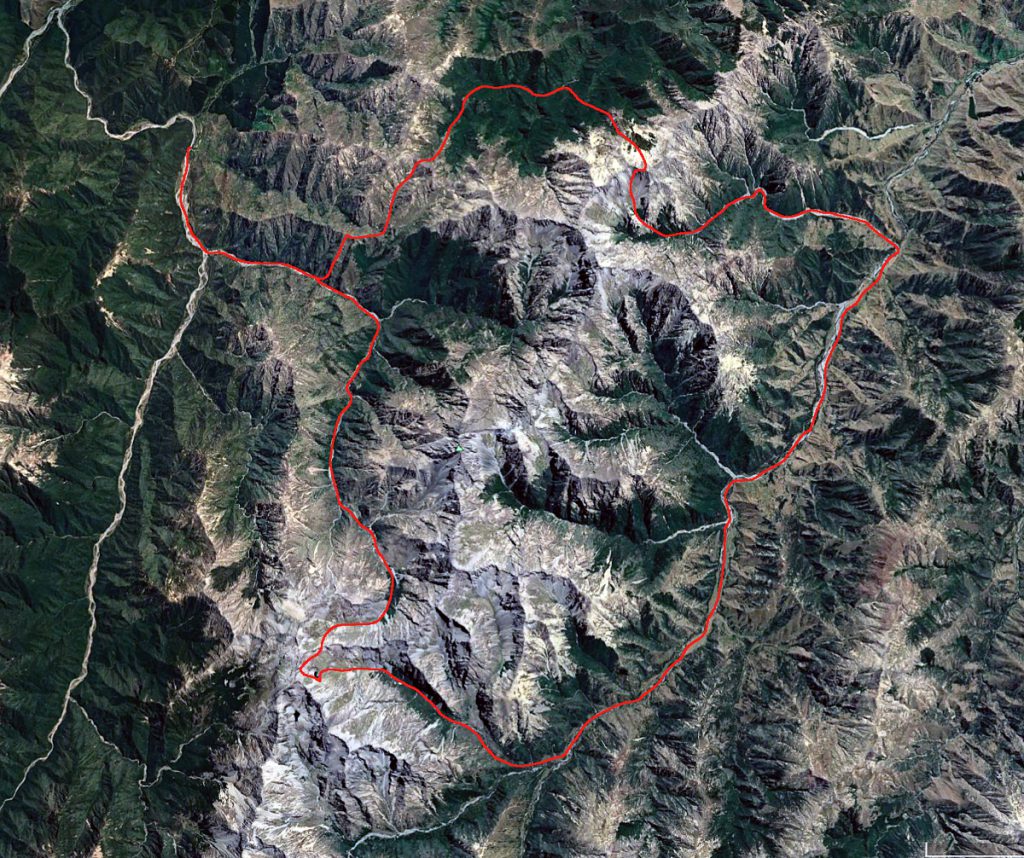 Map-of-route-through-the-Raglan-Range – Wellington Tramping and ...