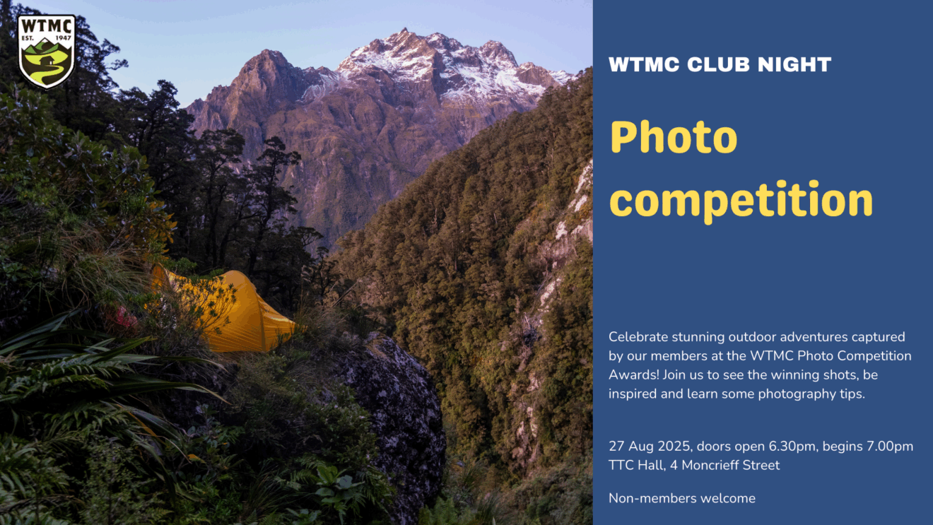 WTMC Photo competition 2025 | WTMC Club night – Wellington Tramping and ...