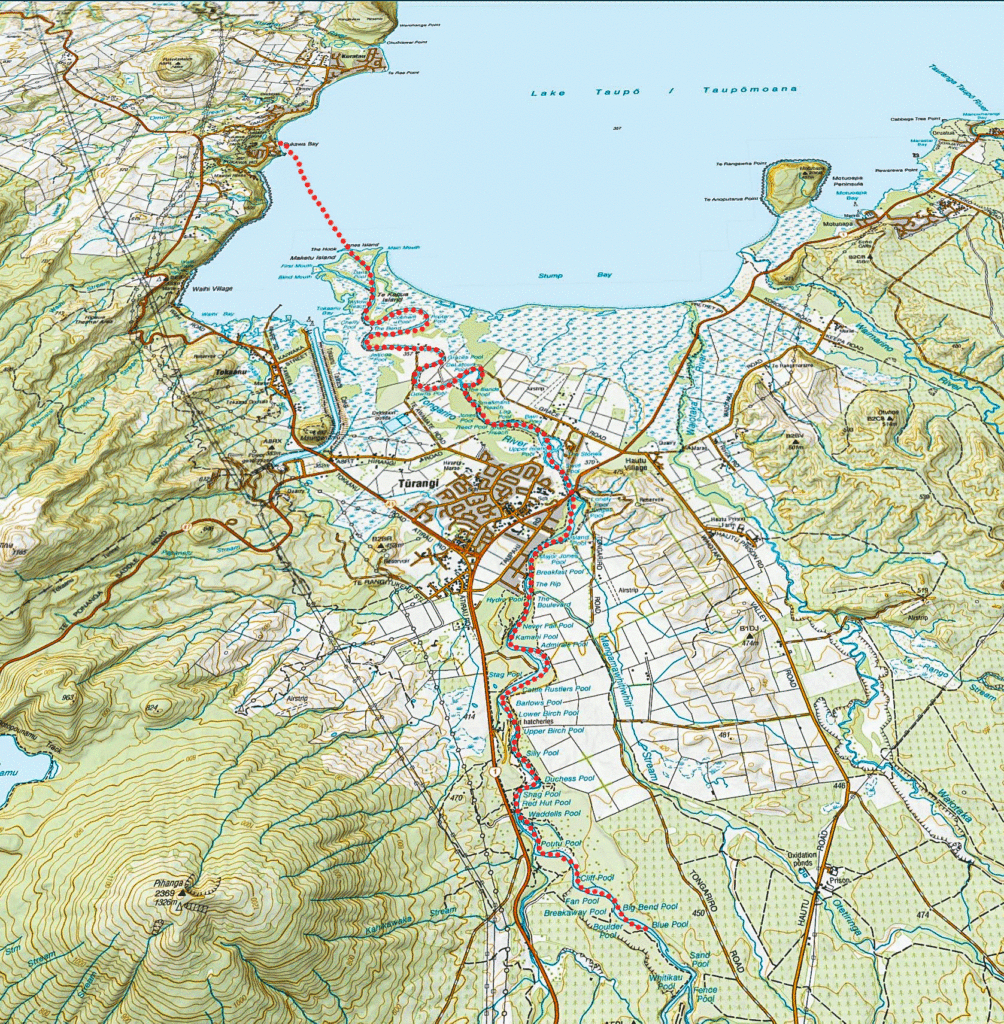 Tongariro-River-packraft-route-map – Wellington Tramping and ...